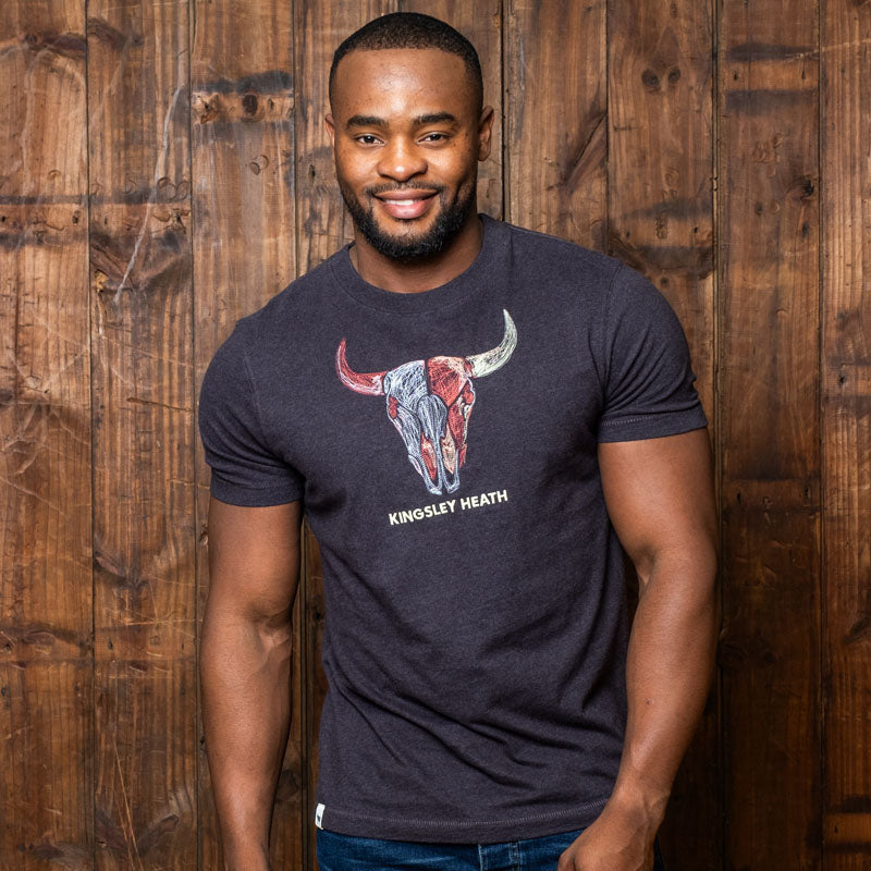 Sketchy Skull Crew Tee - Gravel - Kingsley Heath