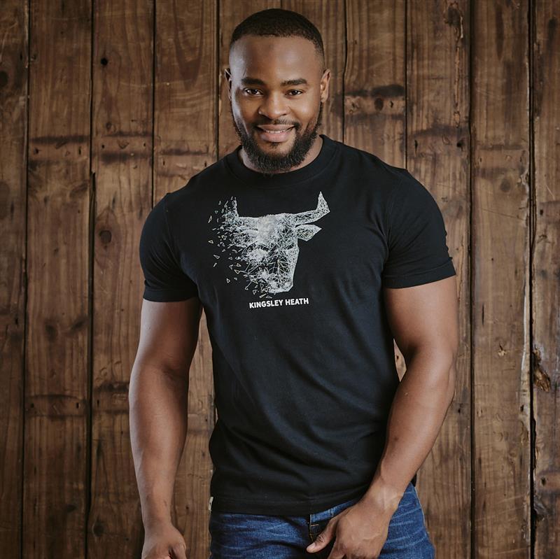 Kingsley Layered Geo Skull Crew Tee - Mamba - Kingsley Heath