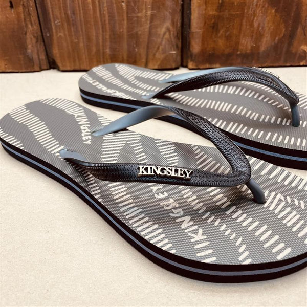 Kingsley Heath Zebra Print Flip Flop - Black