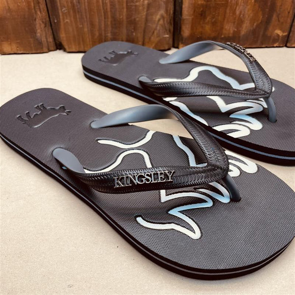 Kingsley Heath Repeat Nguni Flip Flop - Black