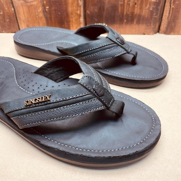 Kingsley Heath L Legend Trim Sandal Black/Brass/Black